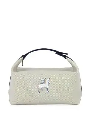 Hermès 2010-2026 Large Toile Bride A Brac Cabriole Case Vanity Bag - Neutrals