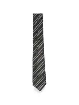Gucci Interlocking G Horsebit Tie - Black