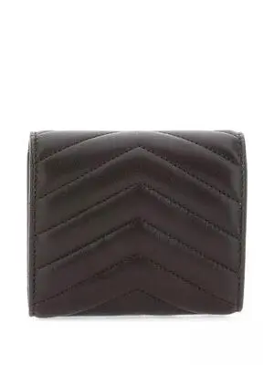 Saint Laurent Cassandre Chevron-quilted Wallet