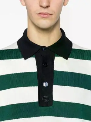GUCCI Striped Polo Shirt