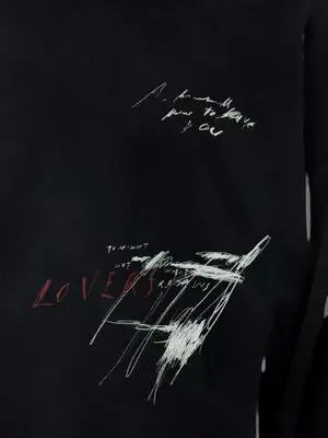 ANN DEMEULEMEESTER Graphic-print Hoodie