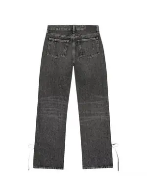 WON HUNDRED Baggy Tie-fastening Slit Jeans