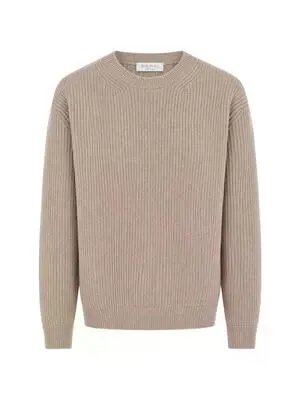THE PULL Ribbed-knit Sweater - Neutrals