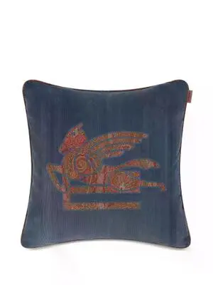 Etro Arnica Pegaso Corduroy Cushion - Blue