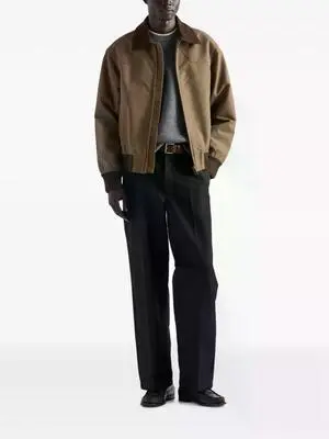PRADA Denim Blouson Jacket - Brown