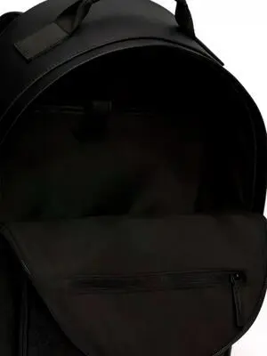 TOMMY HILFIGER Logo-print Textured-panel Backpack - Black