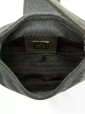 Fendi 2000-2010 Mini Wool Croissant Handbag