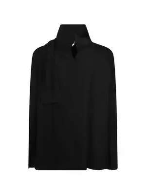 BALENCIAGA Tie-neck Crepe Blouse