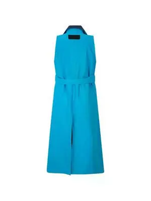 MOORER Belted-sleeveless Wrap Dress