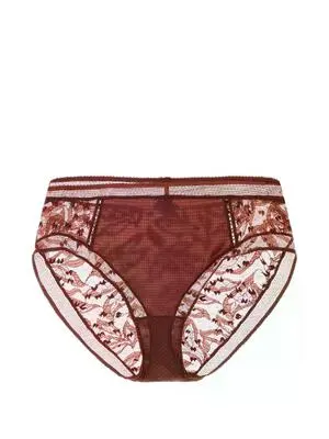 ERES Brindille Lace-panel Briefs - Red