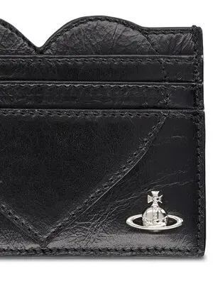 VIVIENNE WESTWOOD Portacarte "heart" Con Orb - Black