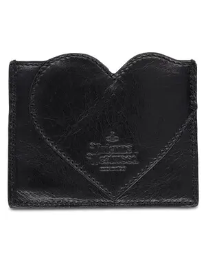 VIVIENNE WESTWOOD Portacarte "heart" Con Orb - Black