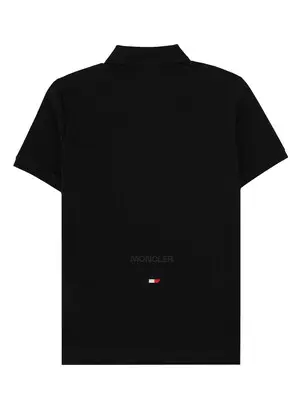 MONCLER Polo In Piquet Di Cotone Con Logo
