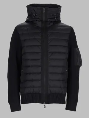 MONCLER Cardigan Imbottito Con Zip