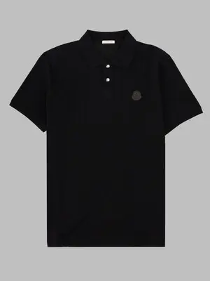 MONCLER Polo Con Patch Logo