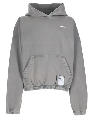 SATISFY Felpa In Cotone Con Cappuccio - Grey