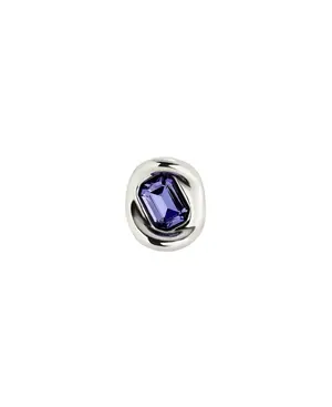 UNODE50 Sterling -plated Ring With Purple Crystal
