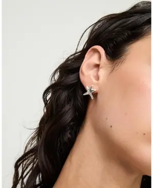 UNODE50 Small Tone Star Earrings