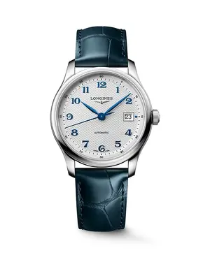LONGINES Master Watch, 39mm - Silver/blue