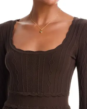 LoveShackFancy Lunelle Knit Mini Dress