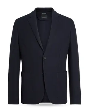 Zegna Slim Fit High Performance Jersey Packaway Blazer