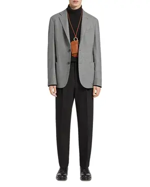 ZEGNA Melange Trofeo Wool & Cashmere Blazer
