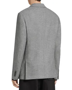 ZEGNA Melange Trofeo Wool & Cashmere Blazer