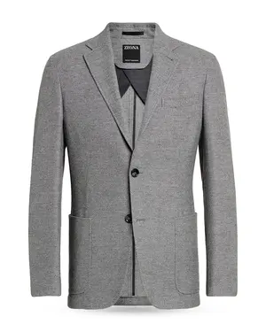 ZEGNA Melange Trofeo Wool & Cashmere Blazer