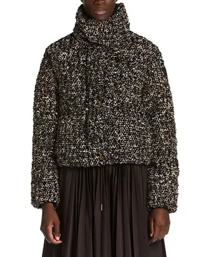 Moncler Poetique Mixed Media Down Jacket