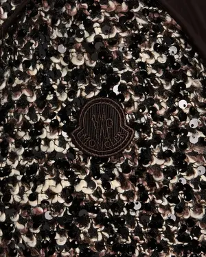 Moncler Poetique Mixed Media Down Jacket