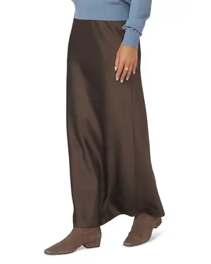 POINT Satin A Line Slip Skirt