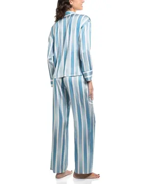 MIDNIGHT BAKERY Satin Long Sleeve Pajama Set