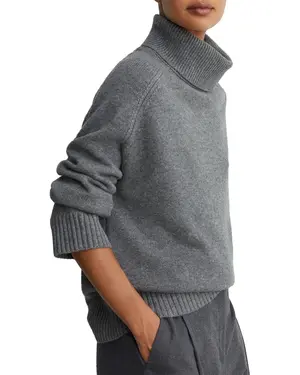 REISS Harriet Wool & Cashmere Turtleneck Sweater