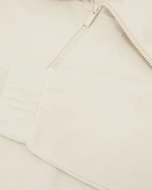 REISS Layla Funnel Neck Half Zip Sweatshirt - Ivory