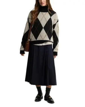 Barbour Marlow Argyle Turtleneck Sweater