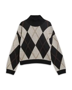 Barbour Marlow Argyle Turtleneck Sweater