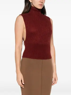 Max Mara Wool High-neck Vest