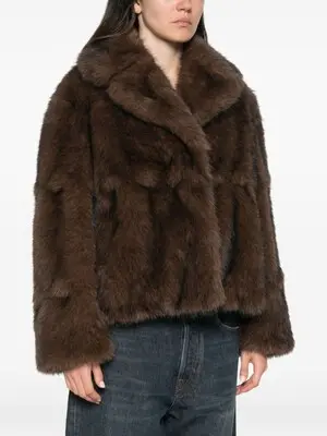 ERMANNO SCERVINO Faux Fur Jacket By