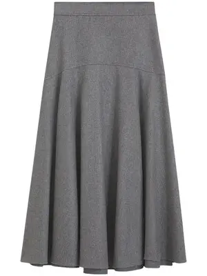 BOSS A-line Skirt In Melange Flannel