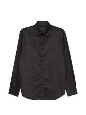 EMPORIO ARMANI Cotton Shirt - Black