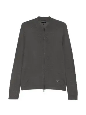 EMPORIO ARMANI Wool Cardigan - Grey