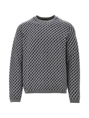 EMPORIO ARMANI Wool Crewneck Sweater - Blue