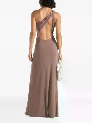 Manière De Voir Vanessa Asymmetric Ruched Maxi Dress