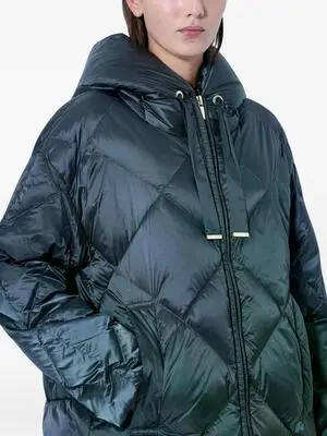 Max Mara Quilted Hooded Coat