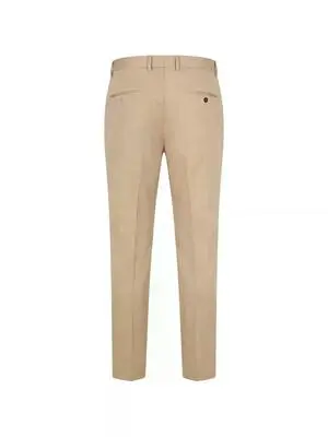 PESERICO Pressed-crease Tailored Trousers - Neutrals