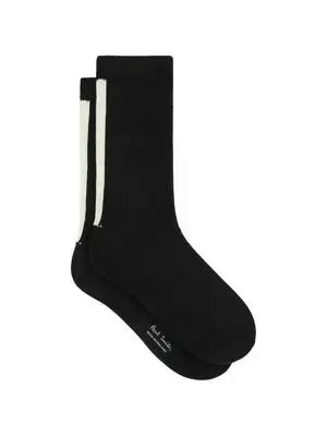 Paul Smith And White 'racer Stripe' Socks