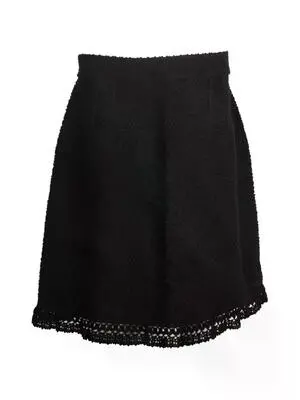 Dolce & Gabbana Crochet-trimmed Boucher Skirt