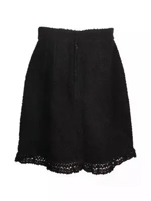 Dolce & Gabbana Crochet-trimmed Boucher Skirt