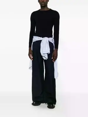 Extreme Cashmere February Fine-knit Round-neck Sweater