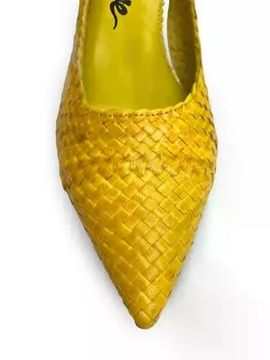 LA-ROSE Carol Woven Heeled Pumps